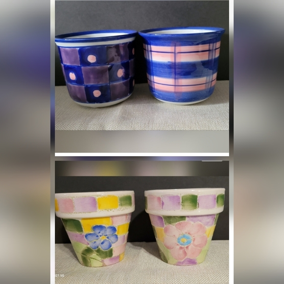 unknown | Other | Succulents Flower Pots Set Of 4 35 By 4 | Poshmark